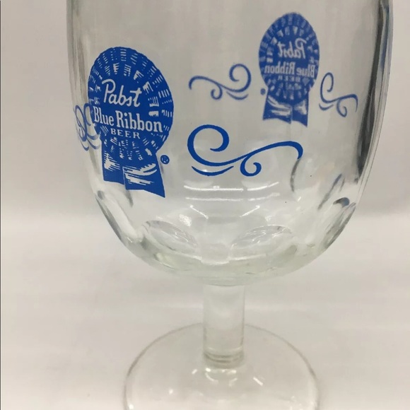 Pabst Blue Ribbon | Kitchen | Vintage Pabst Blue Ribbon Glass Goblets 6 ...